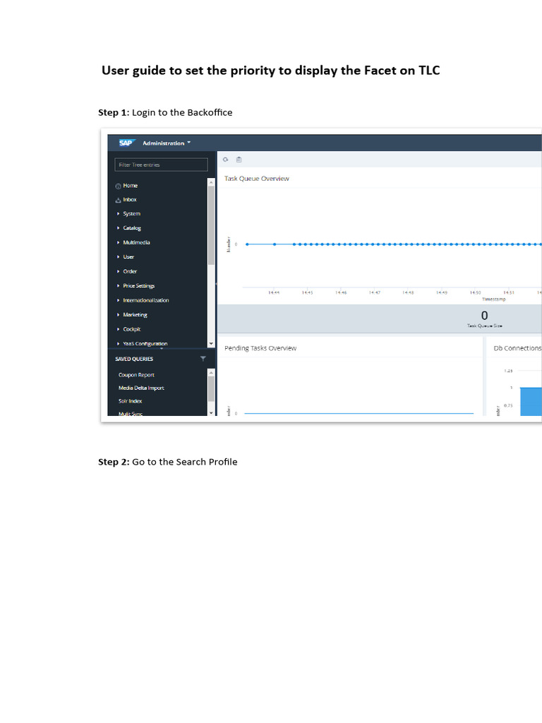 User Guide To Set The Priority To Display The Facet On TLC | PDF