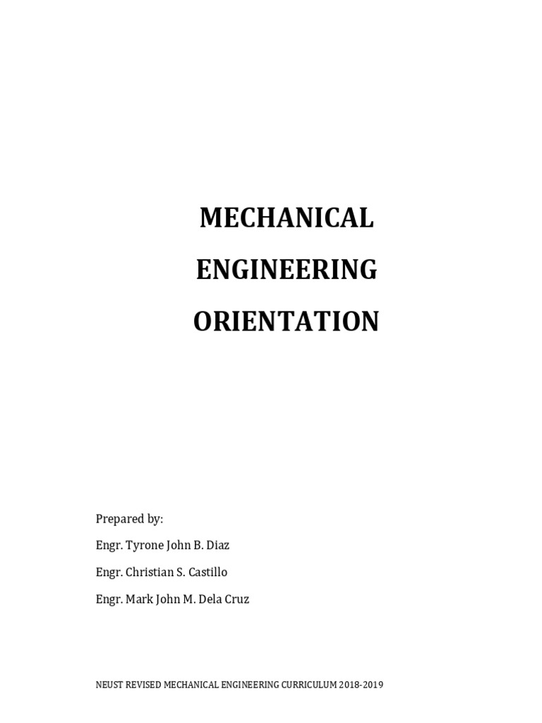 Me 112 Module Unit 1 Schoology Revised | PDF | Engineering | Mechanical Engineering