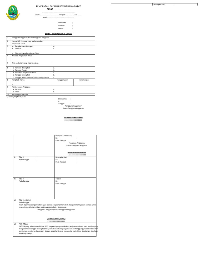 Blanko SPPD 2023 | PDF