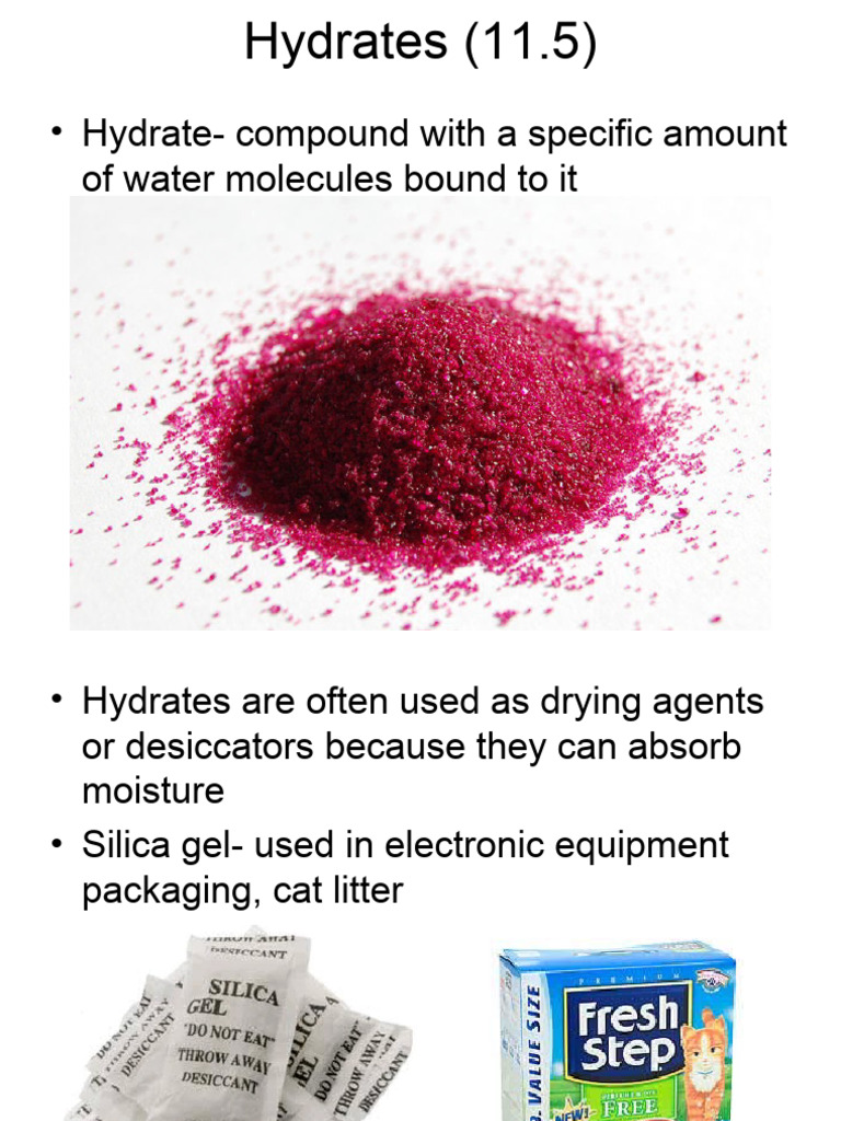 11.5 Hydrates | PDF