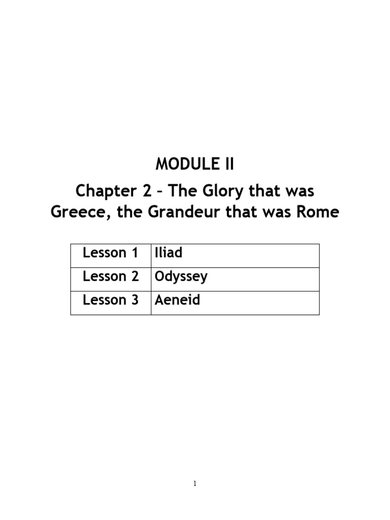Great Books Module 2 | PDF | Hector | Trojan War