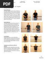 Upper Extremity Active Range of Motion - Sitting: Purpose | PDF ...