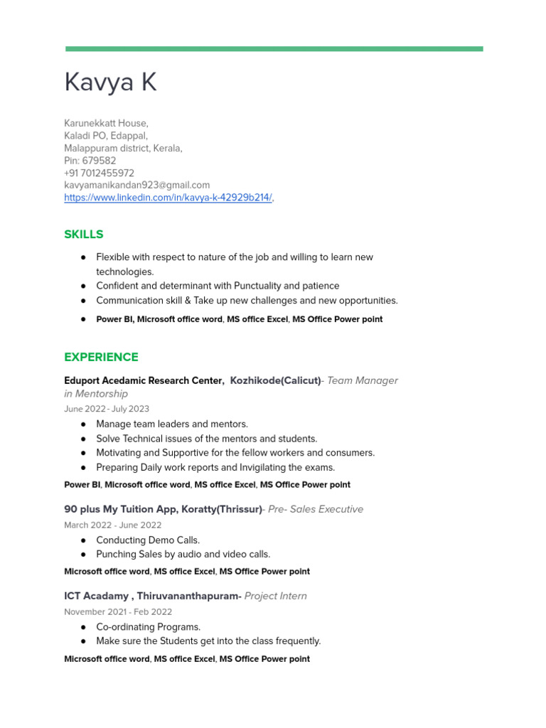 Kavya | PDF | Business