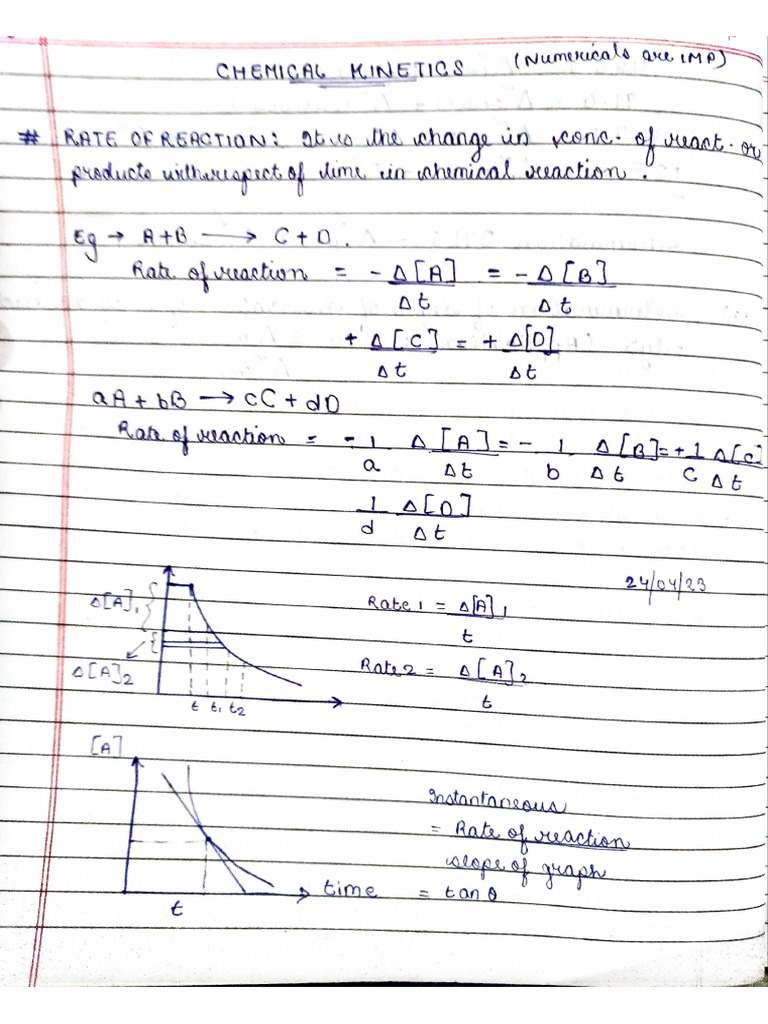 Chemical Kinetics | PDF