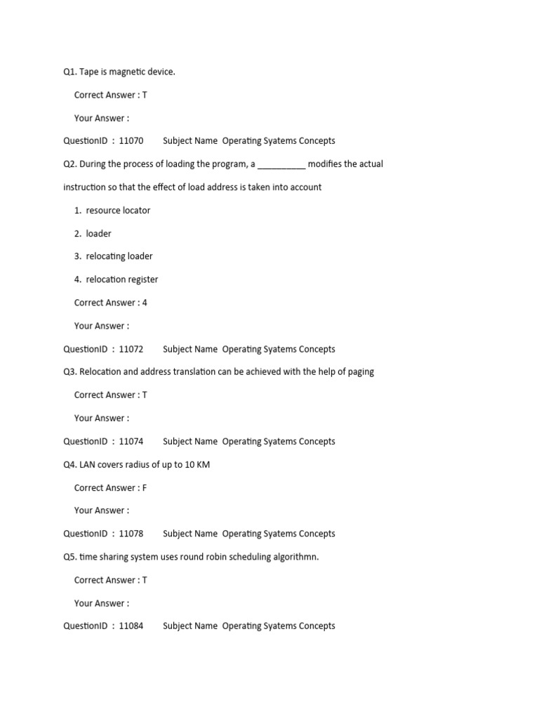 OS5 | PDF | Operating System | Process (Computing)