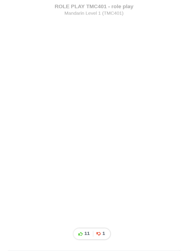 Role Play tmc401 Role Play | PDF