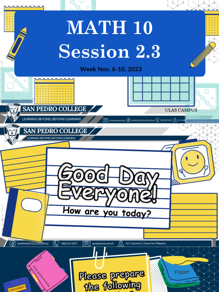 M10-Session-2 3 SG | PDF | Circle | Angle