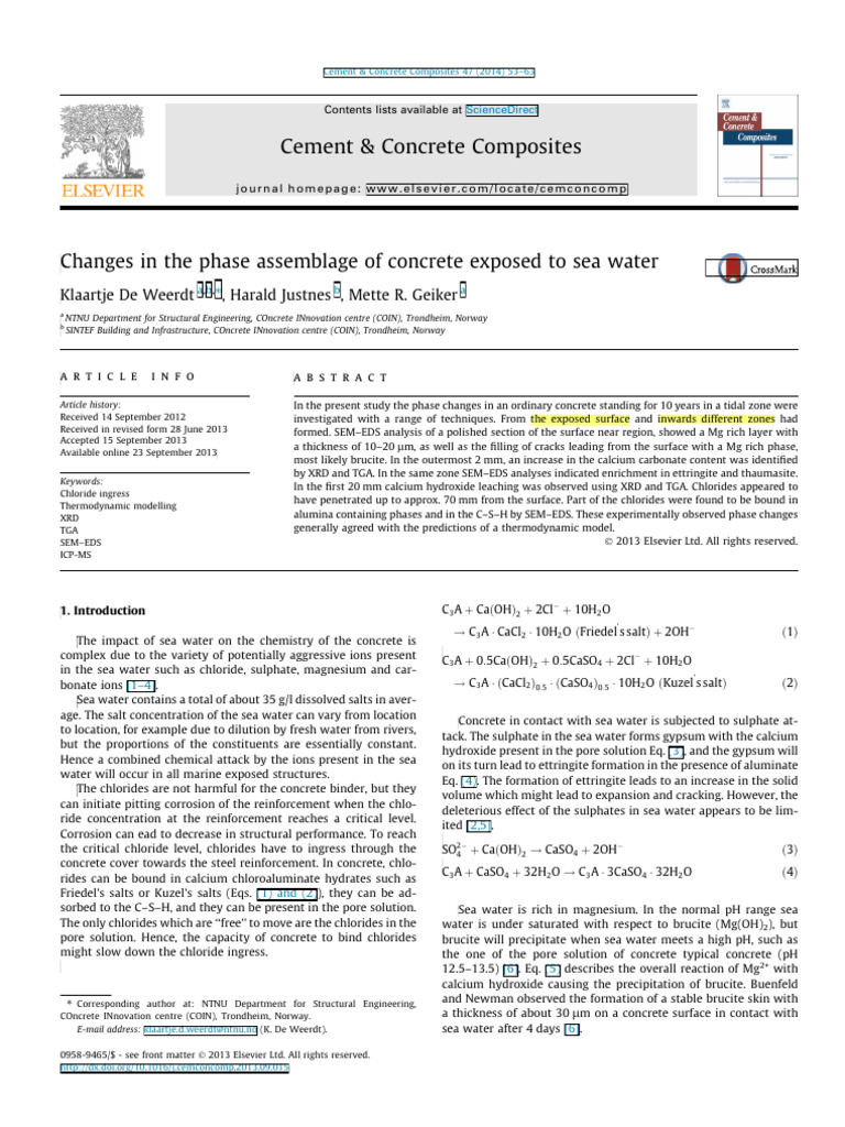 1 s2.0 S0958946513001510 Main | PDF | Concrete | Calcium