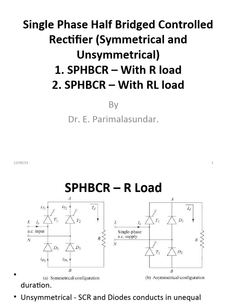 Single Phase Half Bridged Controlled Rectifier | PDF | Science & Mathematics