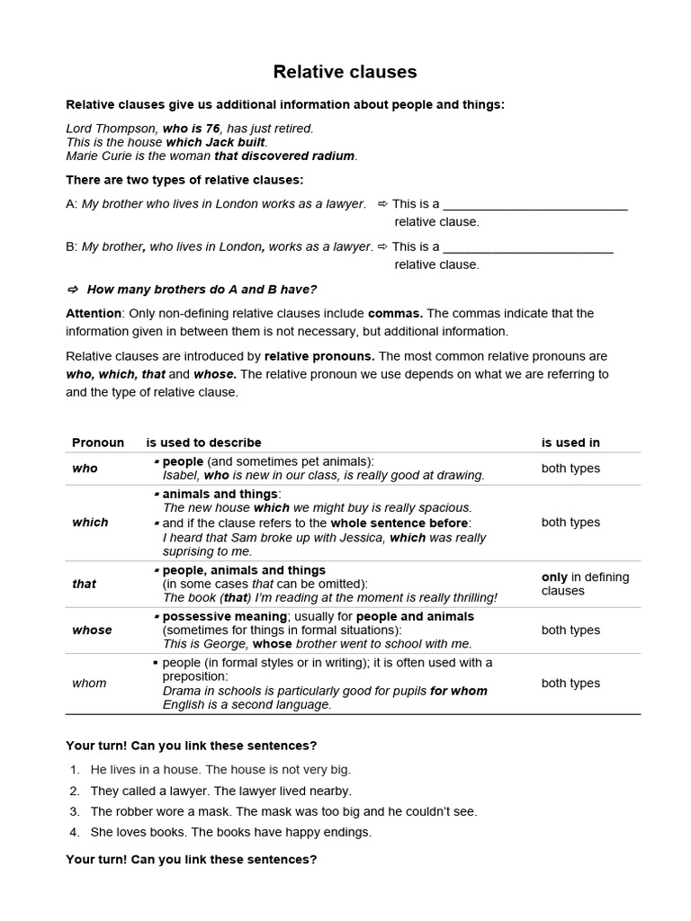 Relative clauses_HO | PDF | Linguistic Typology | Linguistic Morphology