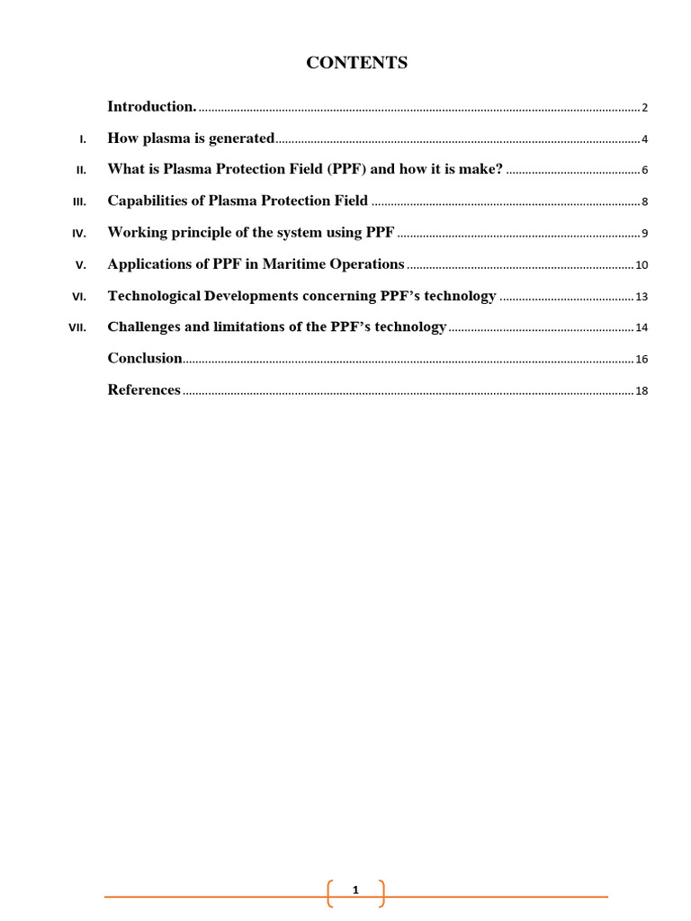 Plasma Protection Field (PPF) | PDF | Plasma (Physics) | Unmanned ...