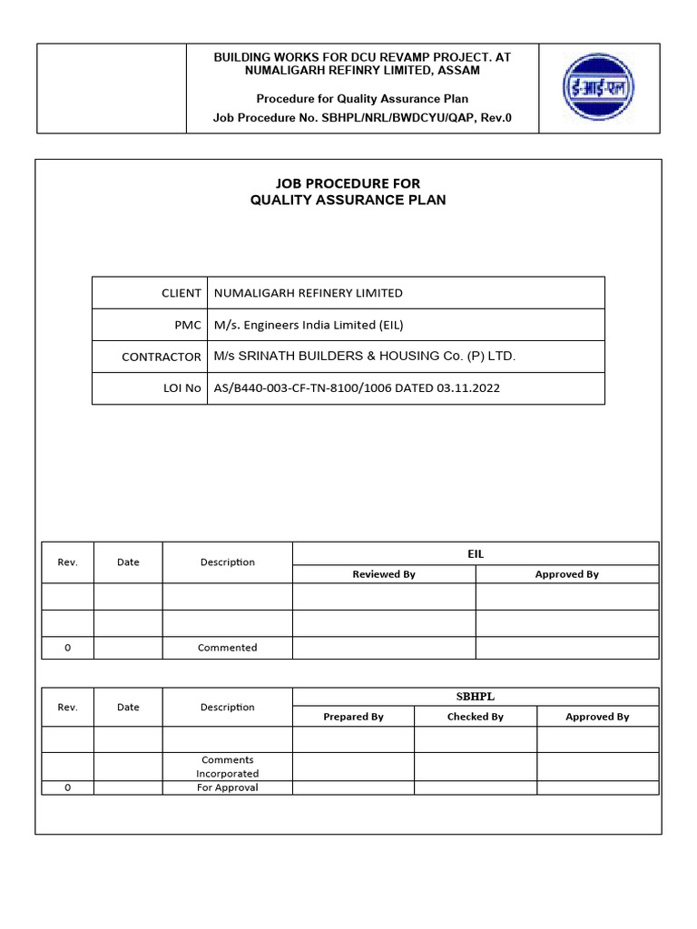 PLN-QAP QA Plan | PDF | Quality Assurance | Business