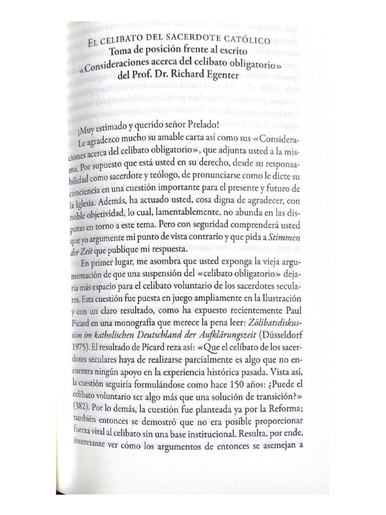 El Celibato Del Sacerdote Católico | PDF