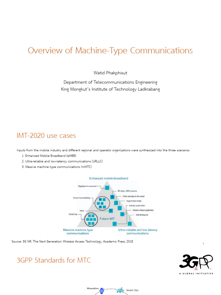 02 Overview of Machine-Type Communications | PDF | Ieee 802.11 ...