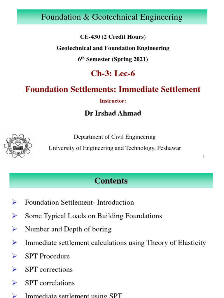 4.lecture-6 | PDF | Geotechnical Engineering | Deformation (Engineering)