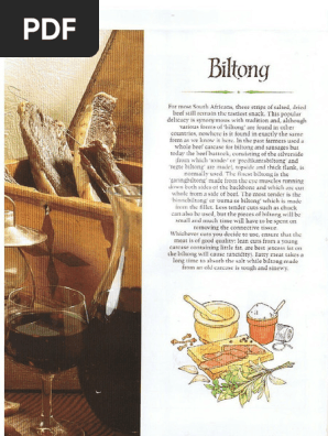 Biltong Recipe Book Pdf | Bryont Blog