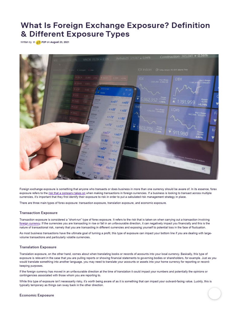 Foreign Exchange Exposure | PDF | Foreign Exchange Market | Economies