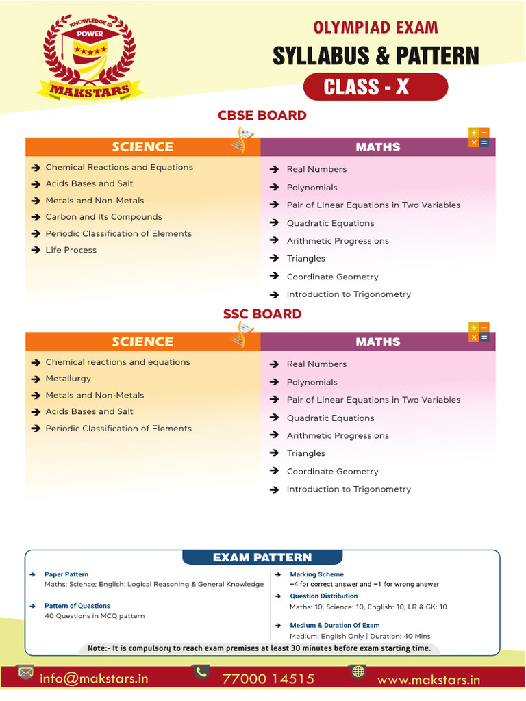 Olympiad Exam: Science | PDF | Mathematics | Equations