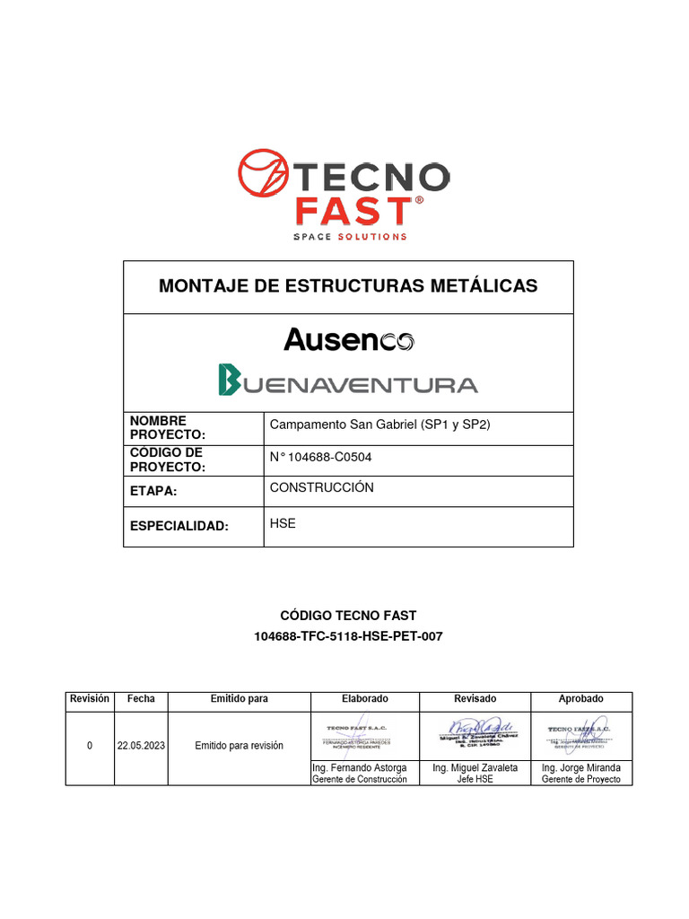 TFC 5118 Hse Pet 007 - R0 | PDF | Seguridad y salud ocupacional | Camión