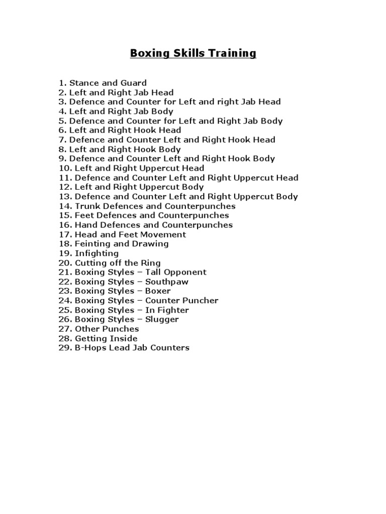 A Comprehensive Guide to Developing Boxing Skills Through Stance ...