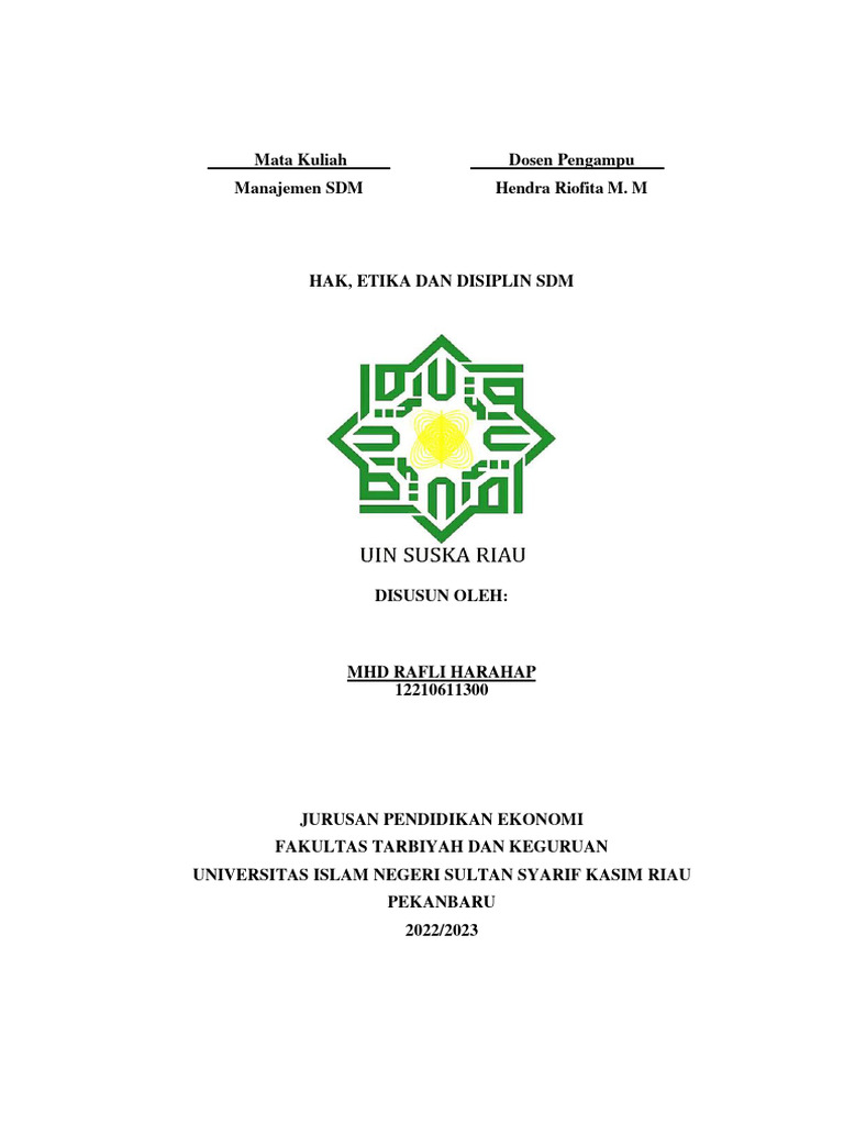 Pak Hendra Rafli | PDF