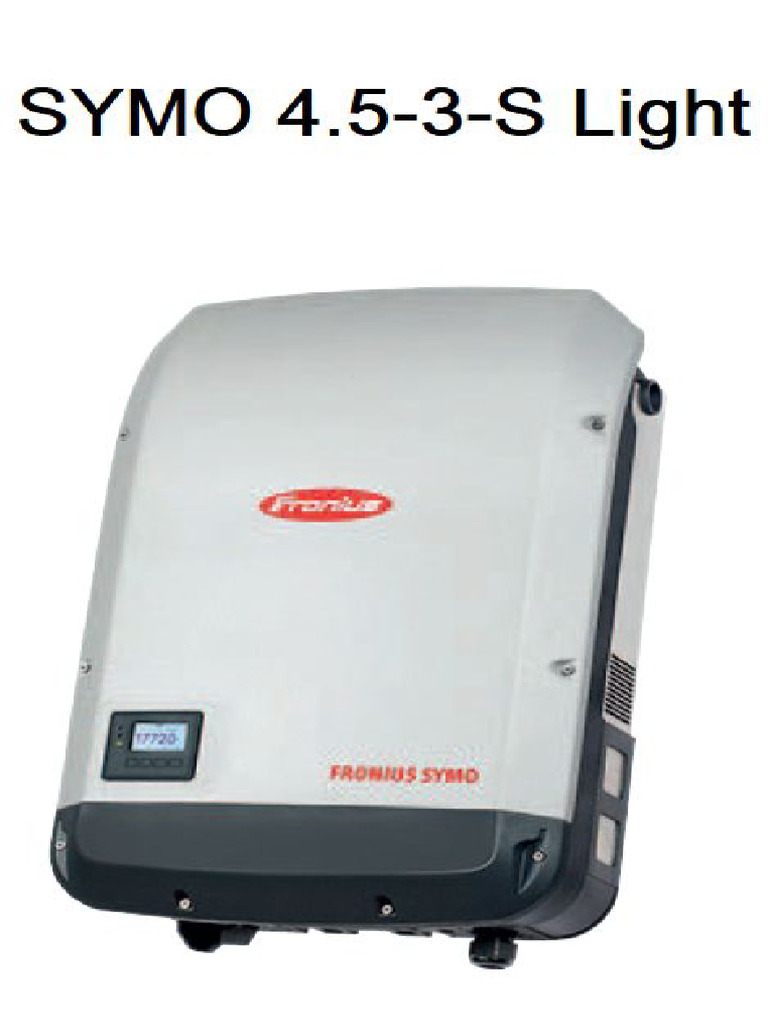 Fronius Symo Light | PDF