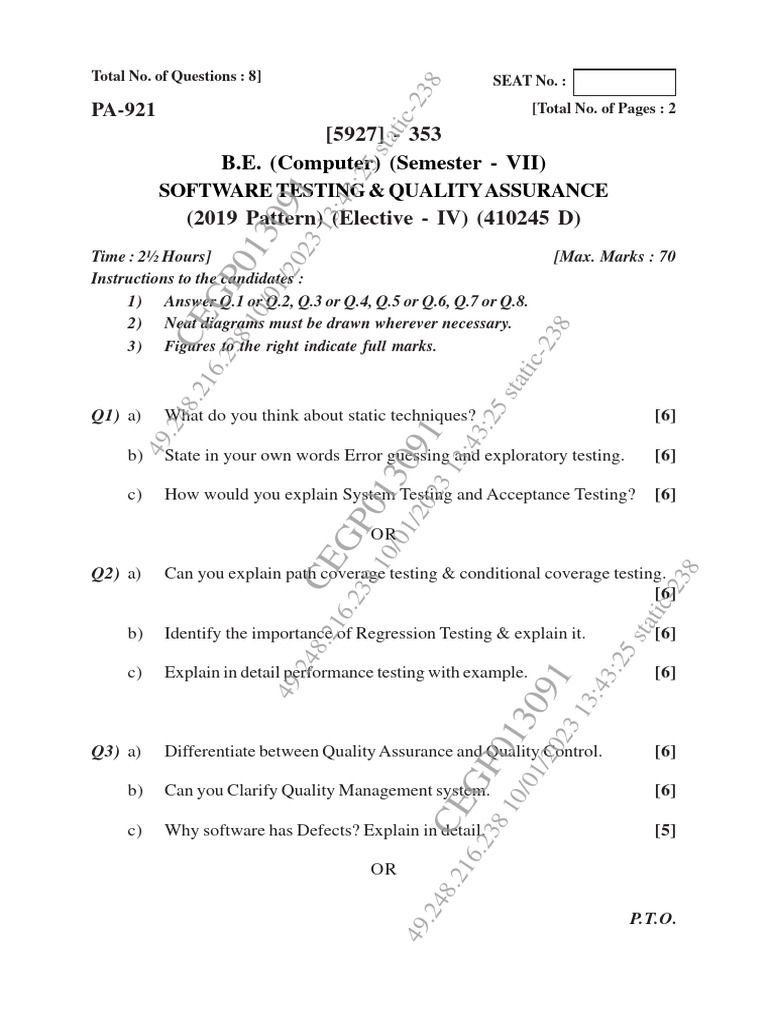 Nov - Dec - 2022 Stqa | PDF | Selenium (Software) | Computer Science