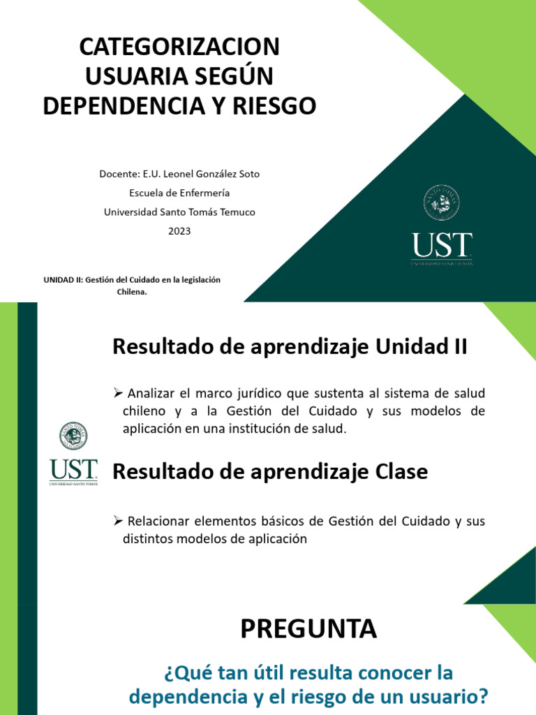 Categorización CUDYR: Riesgo y Dependencia | PDF | Enfermería | Hospital