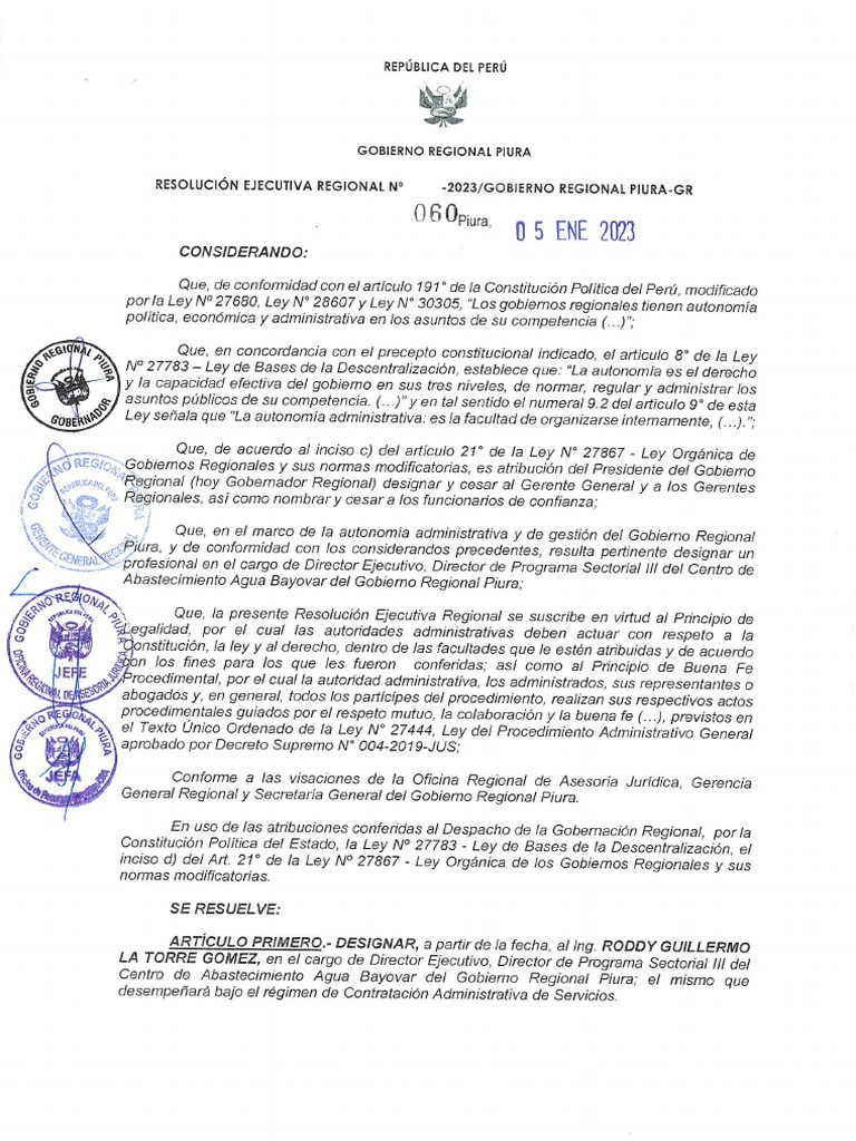 Res N°060-2023-Gr | PDF