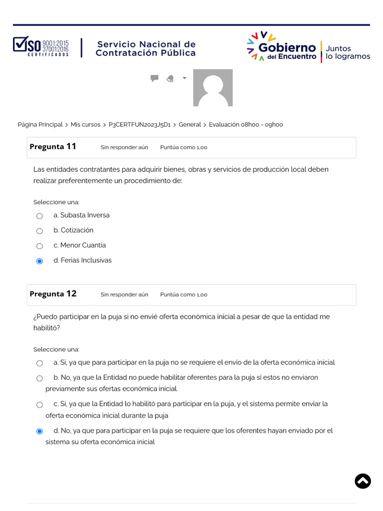 Preguntas Sercop 2 | PDF | Economias
