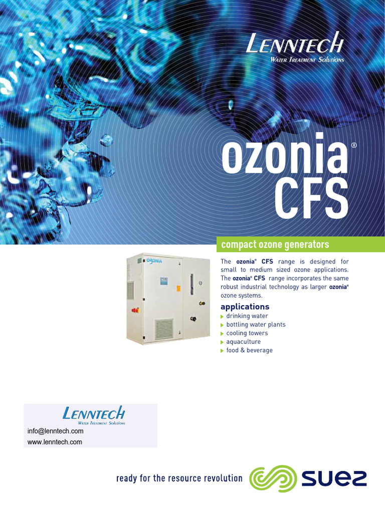 Suez Ozonia Cfs Uk Antony | Download Free PDF | Ozone | Physical Sciences
