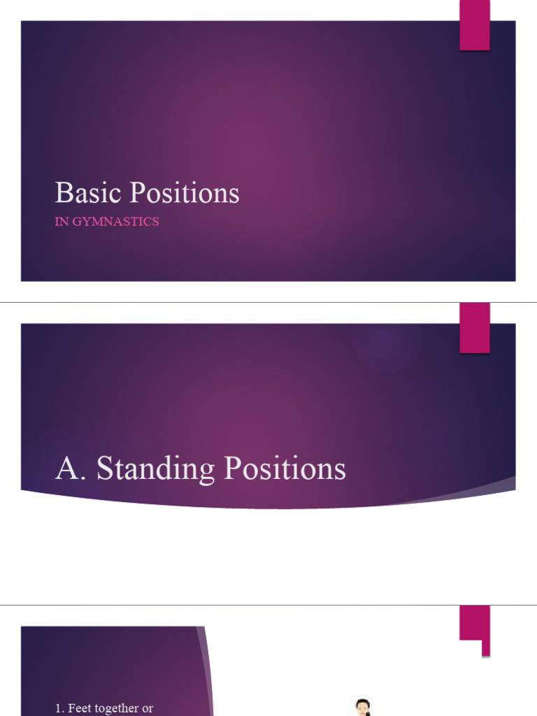 Basic Positions Gymnastics | PDF | Musculoskeletal System | Limbs (Anatomy)