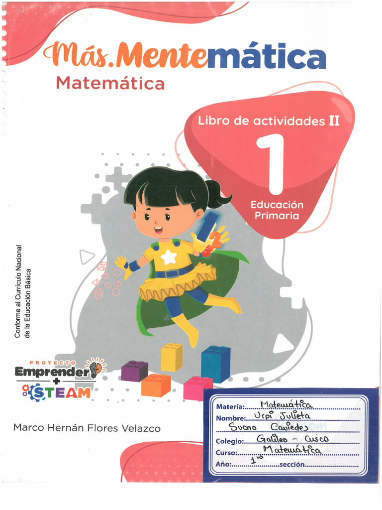 Libro 1 Grado Primaria Matematica | PDF