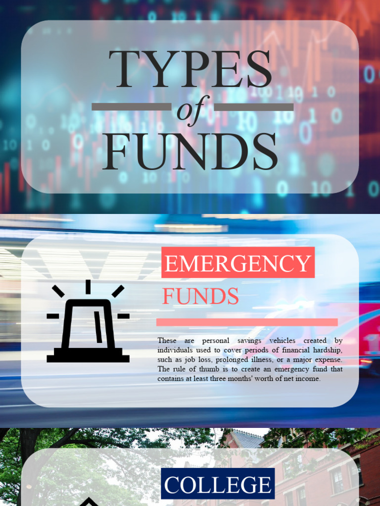 Types of Funds | PDF | Finance & Money Management | Social Science