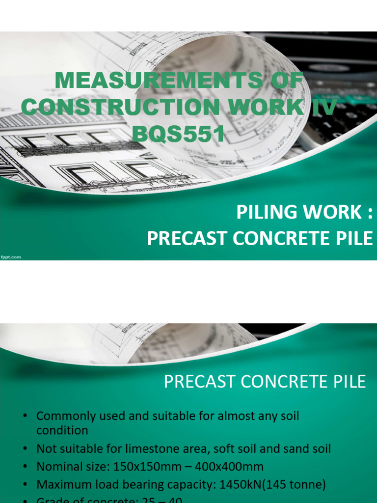 Piling Work, Concrete Pile | PDF | Deep Foundation | Concrete