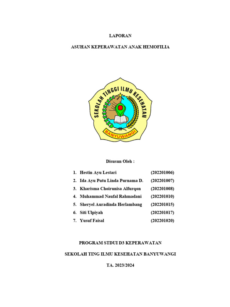 LP Askep Hemofilia Belum Revisi | PDF