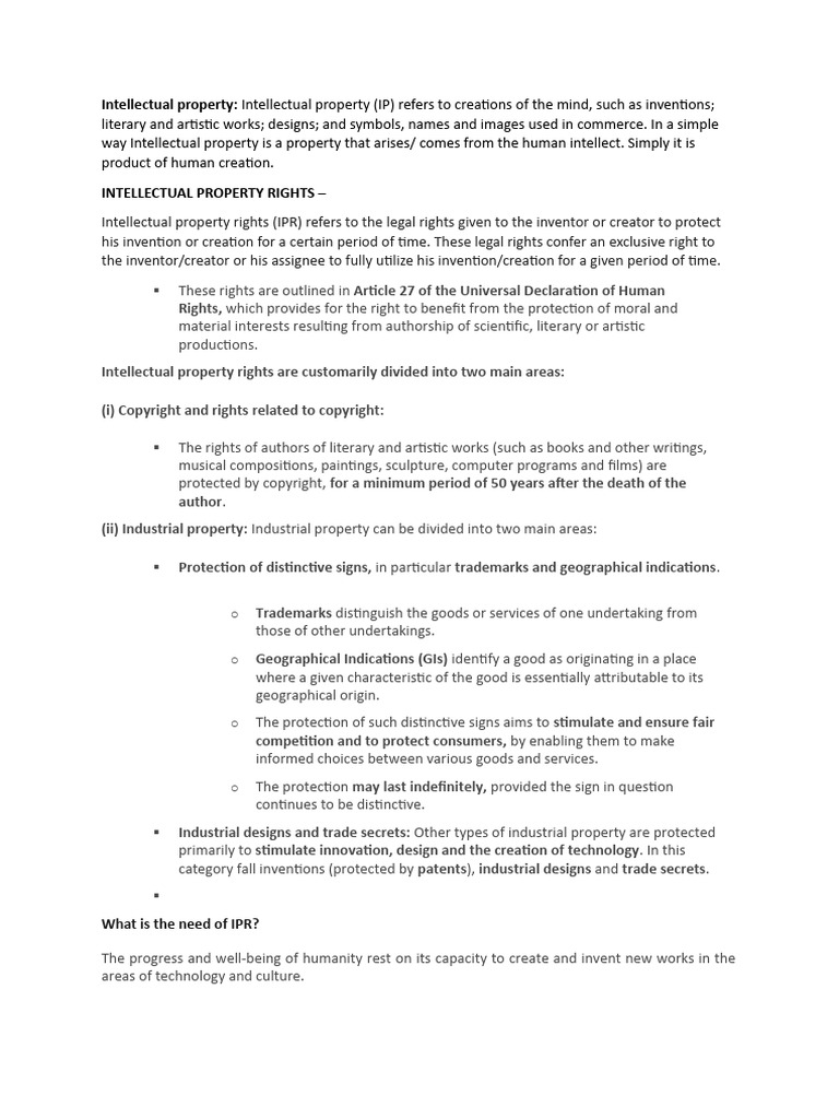 Intellectual Property Laws | PDF | Intellectual Property | Copyright