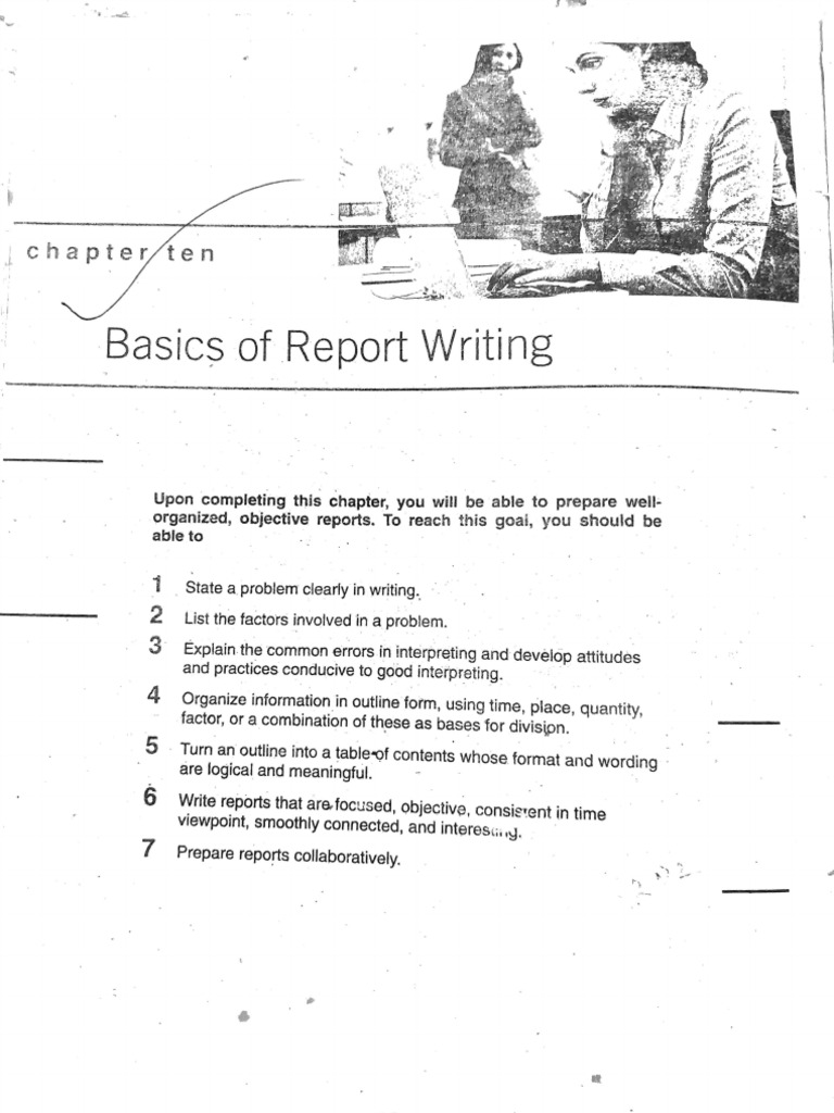 Basics of report writing | PDF