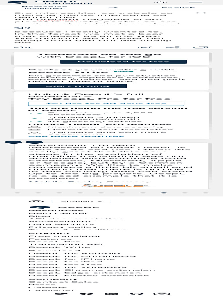 DeepL Features and User Experience | PDF | Language Arts & Discipline