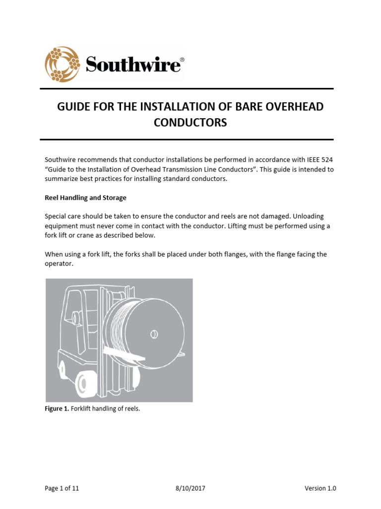 Bare Overhead Conductors Installation Guide | PDF | Electrical ...