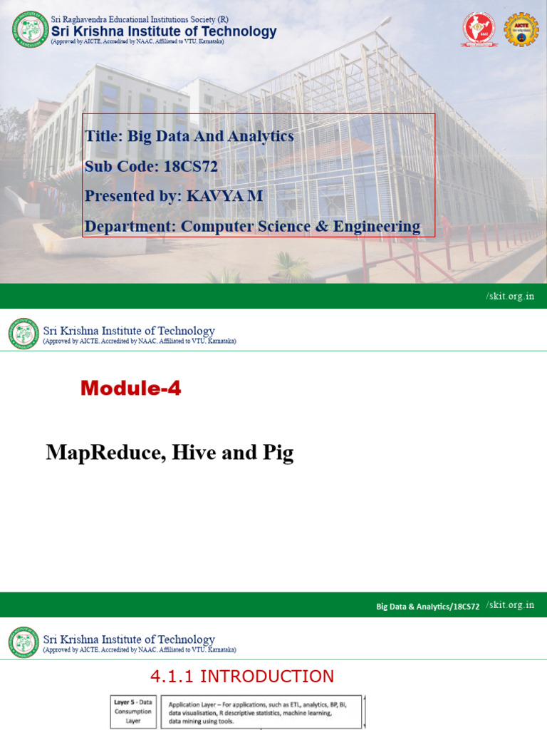 Bda Module 4 PPT (KM) | PDF | Map Reduce | Apache Hadoop Bda Module 4 PPT (KM) | PDF | Map Reduce | Apache Hadoop