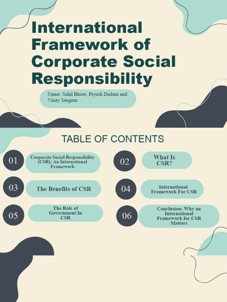 Global Corporate Social Responsibility Guide | PDF | Corporate Social ...
