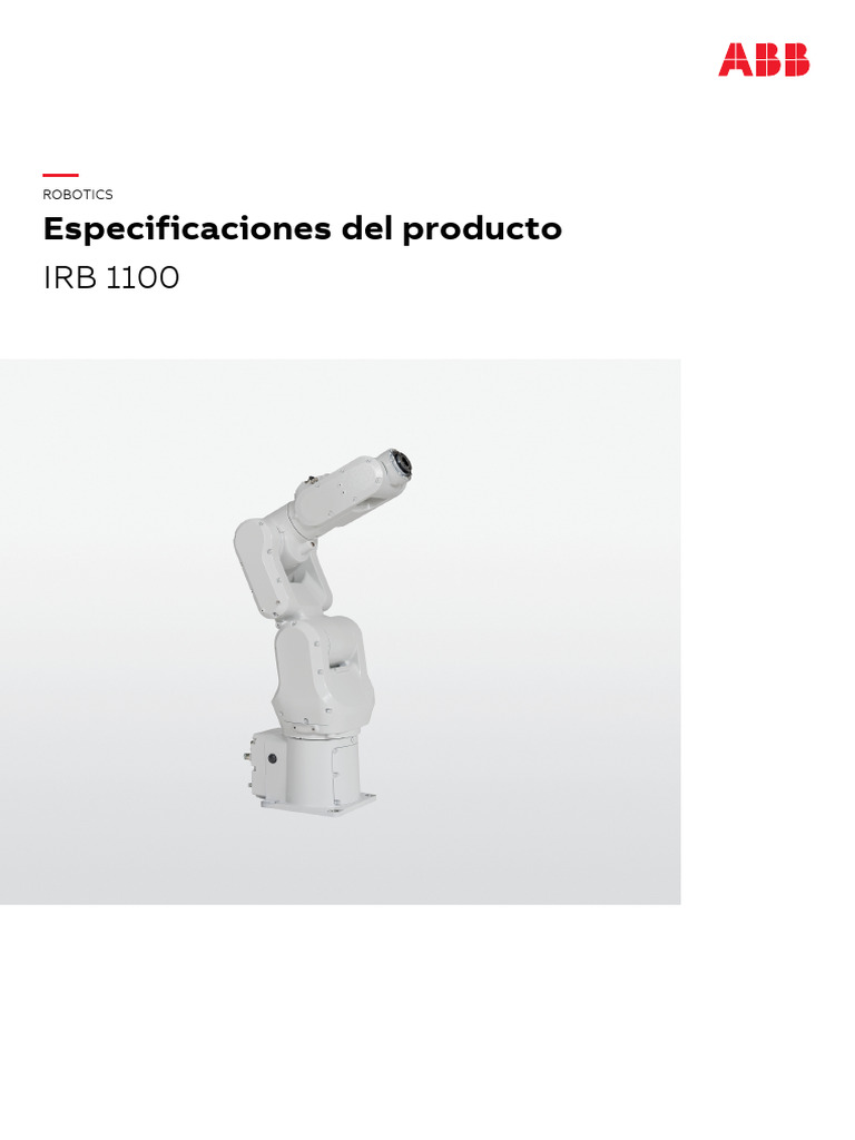 3HAC064993 PS IRB 1100-Es | PDF | Robot | Robótica