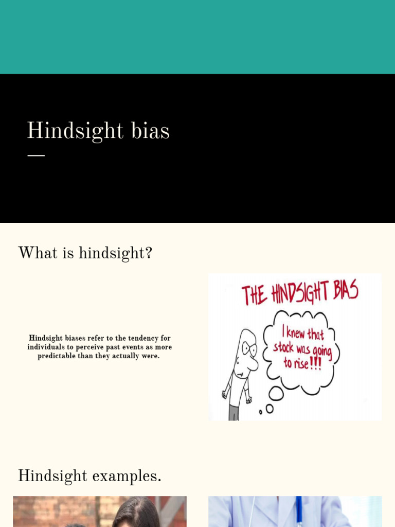 Hindsight Bias | PDF