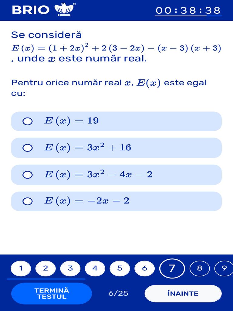 BRIO - Ro - Testare Standardizată | PDF