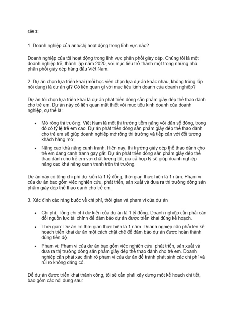 Bài Thi Qtda Demo | PDF