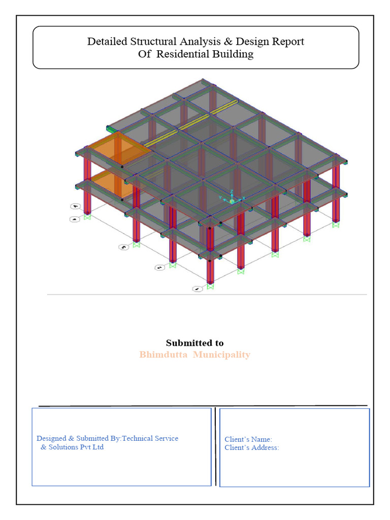 2ndbuilding report | PDF | Beam (Structure) | Bending