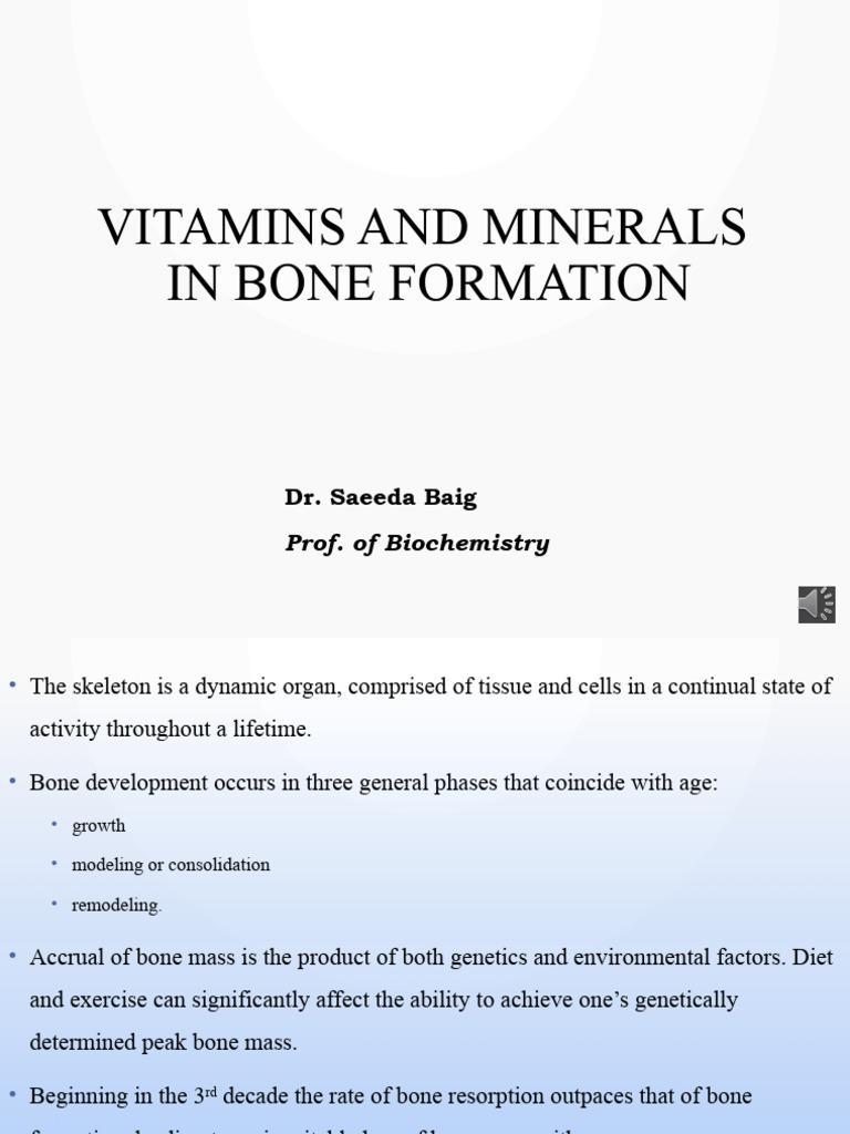 2019 Vitamins and Minerals of Bones) | PDF | Bone | Nicotinamide ...