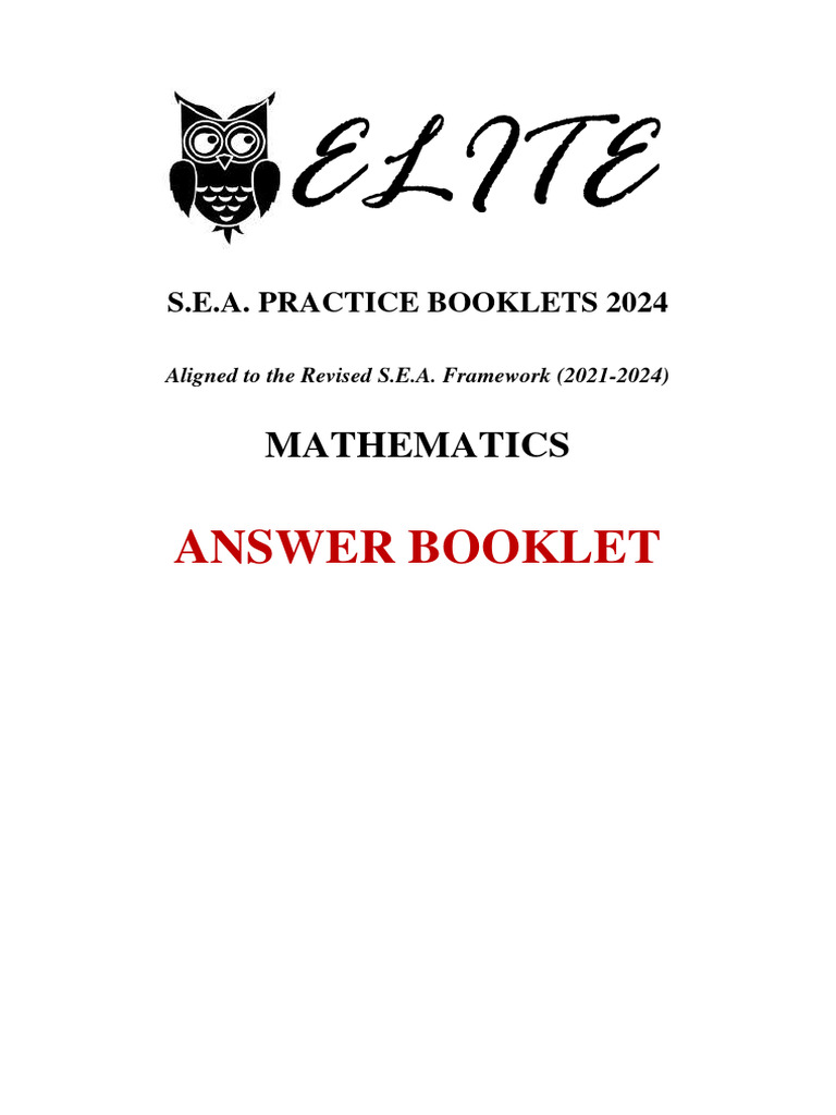 Mathematics Answer Sheet | PDF
