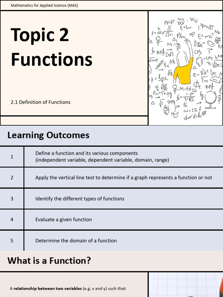 Topic 2 - Functions - Student2023 | PDF Topic 2 - Functions - Student2023 | PDF